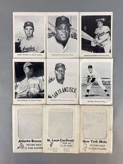 7 - 1960s Baseball Team Photo Picture Packs - Matthew Bullock Auctioneers