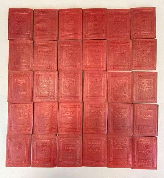 Group of 30 Little Leather Library Red Cover Books - Matthew Bullock ...