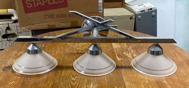 Metal Light Fixture - Matthew Bullock Auctioneers