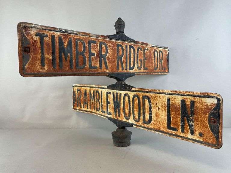 Vintage Timber Ridge Dr. Intersection Street Signs - Matthew Bullock ...