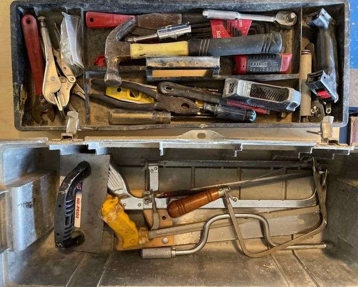 Tool Box of Assorted Hand Tools - Matthew Bullock Auctioneers