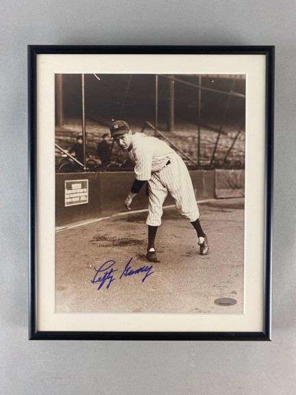 Lefty Gomez Signed Photo with COA - Matthew Bullock Auctioneers