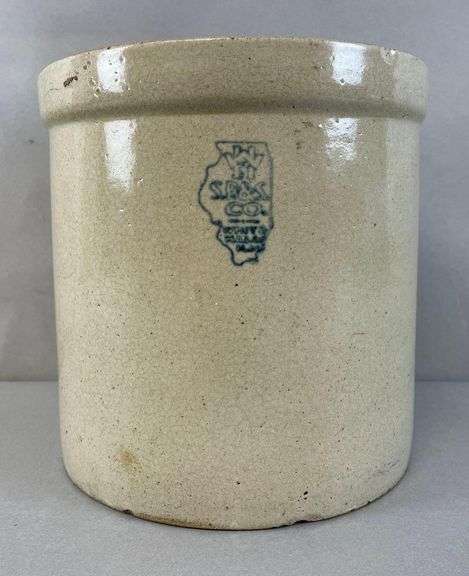 White Hall Illinois S.P. and S. Co. 1 Gallon Stoneware Crock - Matthew ...