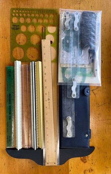 Group of Rulers and Stencils - Matthew Bullock Auctioneers