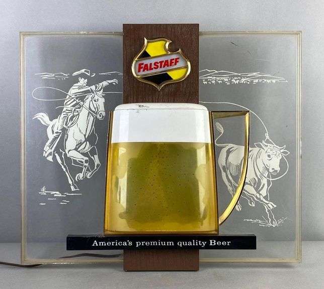 Falstaff Beer Light Up Motion Advertising Sign - Matthew Bullock ...