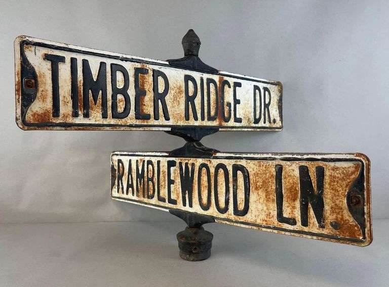 Vintage Timber Ridge Dr. Intersection Street Signs - Matthew Bullock ...