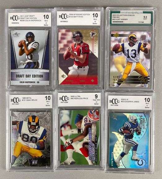 6 - Graded Football Cards with HOFs, Stars and Rookies - Matthew ...