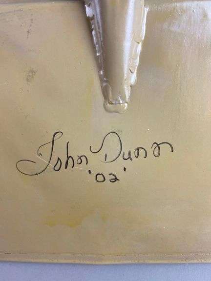 Group of 5 Signed John Dunn Tole Painted Metal Items - Matthew Bullock ...