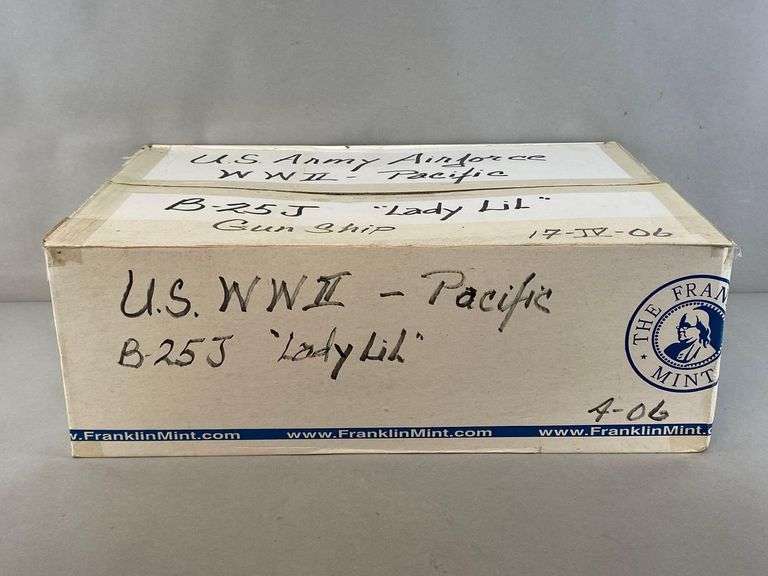 Franklin Mint USAA B-25J Lady Lil Gun Ship Plane - Matthew Bullock ...