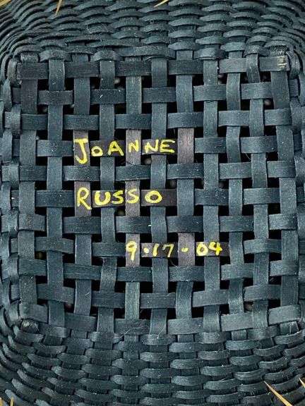 Native American Joanne Russo Signed Cactus Woven Basket - Matthew ...