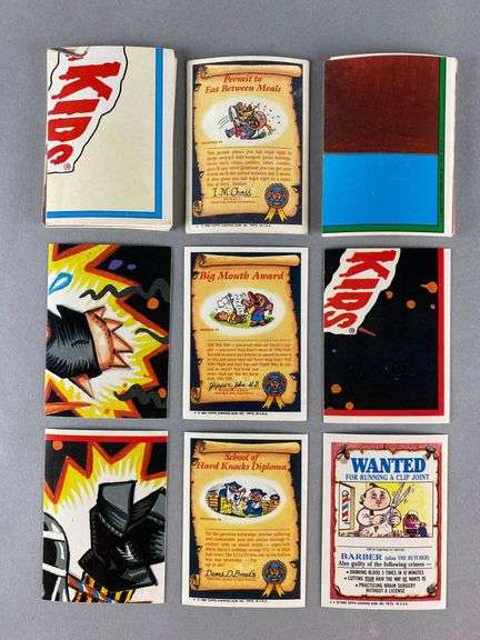 100 - 1985 - 86 Garbage Pail Kids Cards and Stack of Backs - Matthew ...