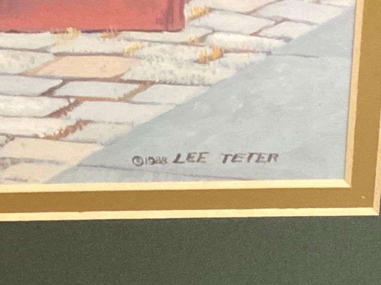 1988 Lee Teter Reflections Vietnam Memorial Lithograph Print - Matthew ...