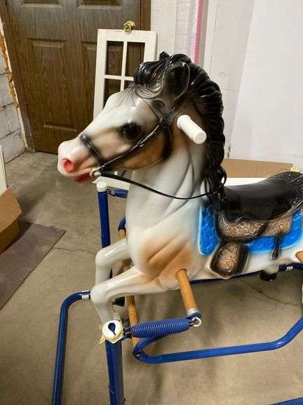 Childrens Spring Bounce Horse Buggy - Matthew Bullock Auctioneers