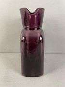 Vintage Purple Blenko Glass Pitcher - Matthew Bullock Auctioneers