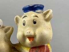 Vintage Walt Disney Three Little Pigs Porcelain Figurine - Matthew ...