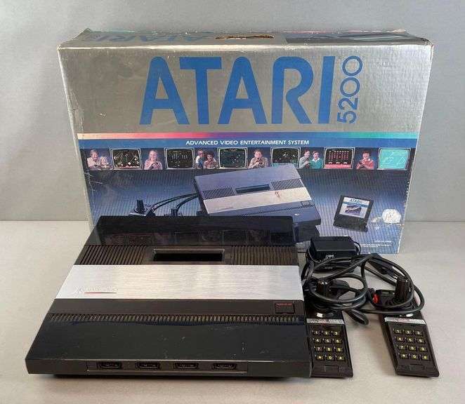 1982 Atari 5200 Game Console with Controllers - Matthew Bullock Auctioneers