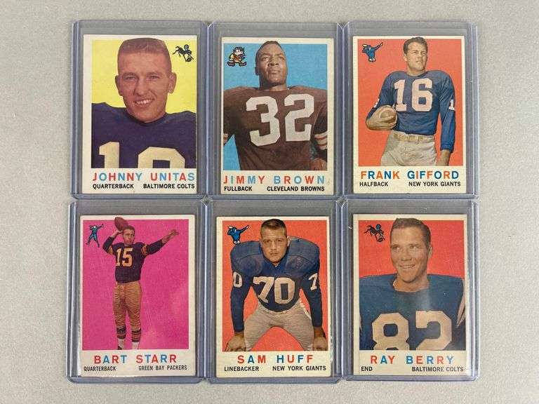 1959 Topps Football Complete Set - Matthew Bullock Auctioneers