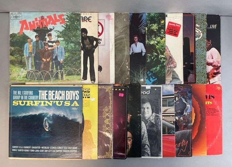 Group of 20 Vintage Classic Rock Vinyl Records - Matthew Bullock ...