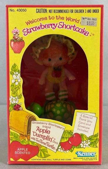 Kenner Strawberry Shortcake Apple Dumplin with Tea Time Turtle Fashion ...