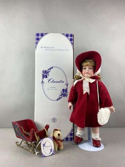 Hamilton Collection Claudia Porcelain Doll - Matthew Bullock Auctioneers