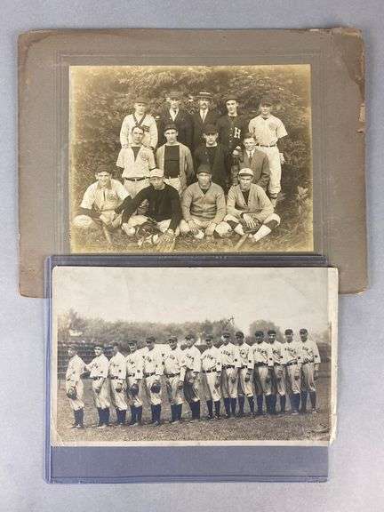 2 - Early 1900s Original Baseball Team Photos - Matthew Bullock Auctioneers