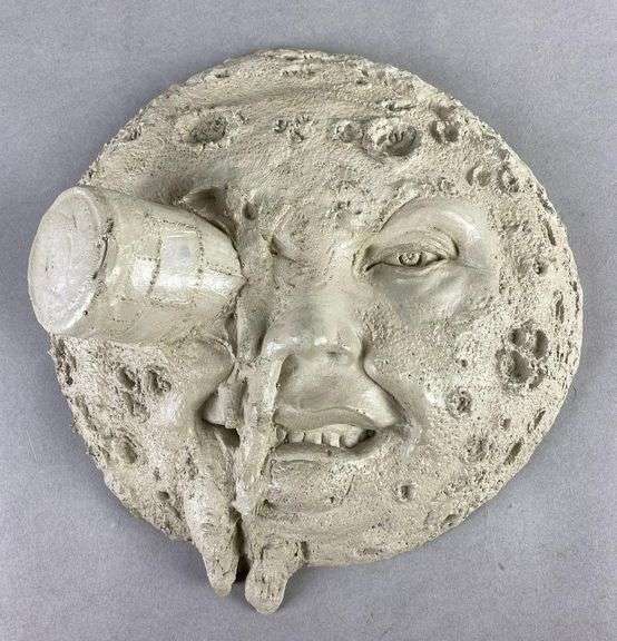 A Trip to the Moon Plaster Wall Plaque - Matthew Bullock Auctioneers