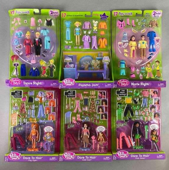 Group of 6 Mattel Polly Pocket Doll Sets - Matthew Bullock Auctioneers
