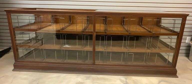 Antique General Store Oak and Glass Display Case with Drawers - Matthew ...