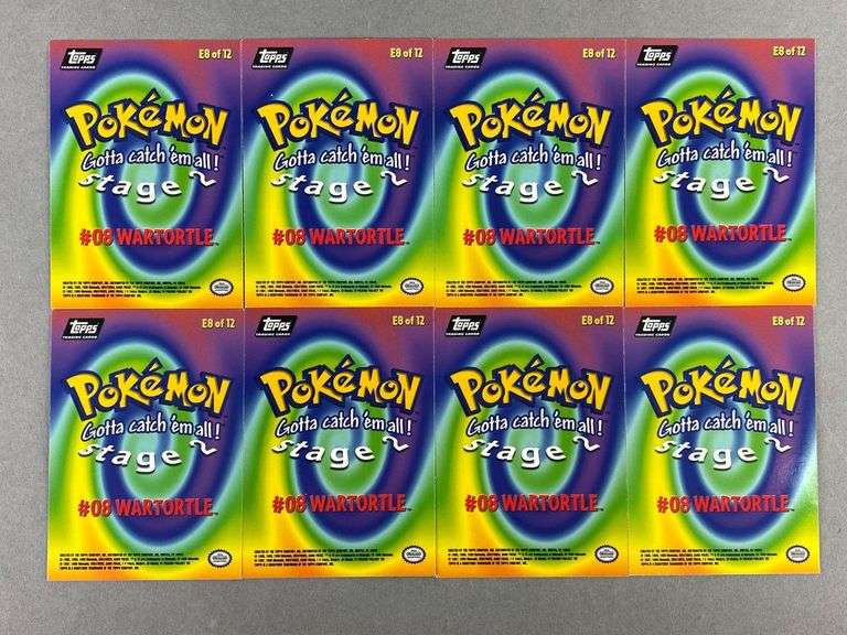 Group Of 8 1998 Topps Pokemon Gotta Catch Em All 8 Wartortle Cards group-of-8-1998-topps-pokemon-gotta-catch-em-all-8-wartortle-cards