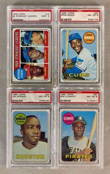 1969 Topps Baseball Complete High Grade Psa Set - Matthew Bullock 