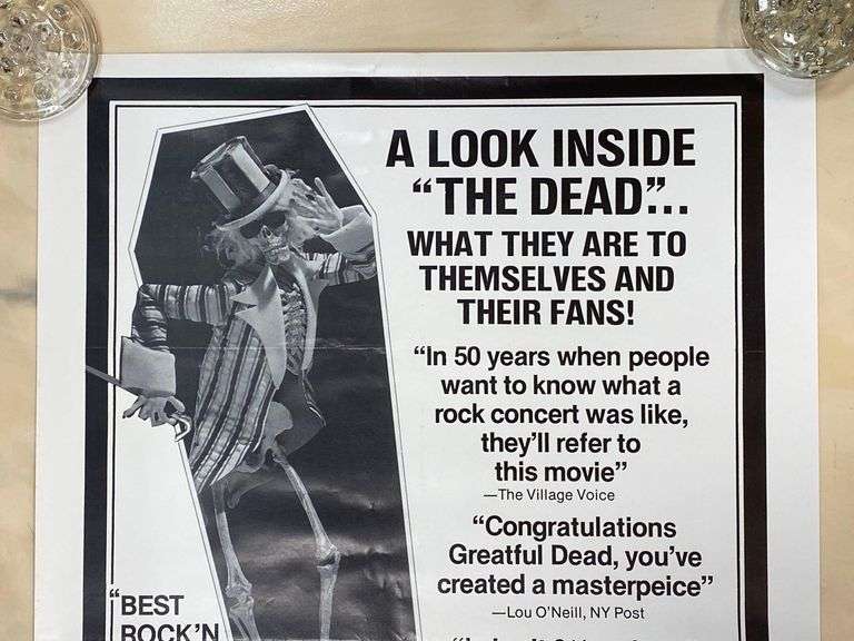 1977 The Grateful Dead Movie Poster - Matthew Bullock Auctioneers