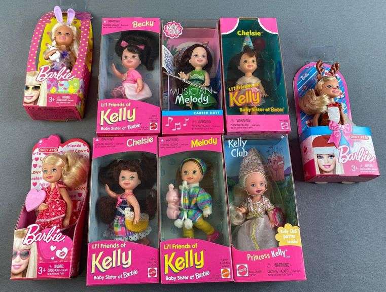 Group of 9 Kelly and Friends of Kelly Barbie Fashion Dolls - Matthew ...