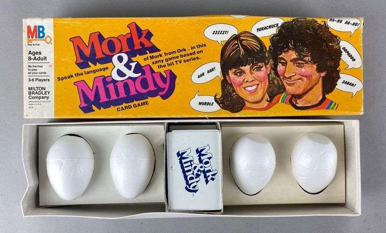 Vintage 1978 MB Mork and Mindy Card Game - Matthew Bullock Auctioneers