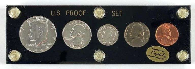 1964 US Proof Coin Set - Matthew Bullock Auctioneers