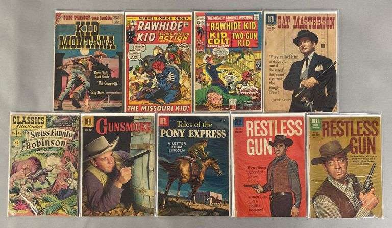 Group of 9 Assorted Western Comic Books - Matthew Bullock Auctioneers