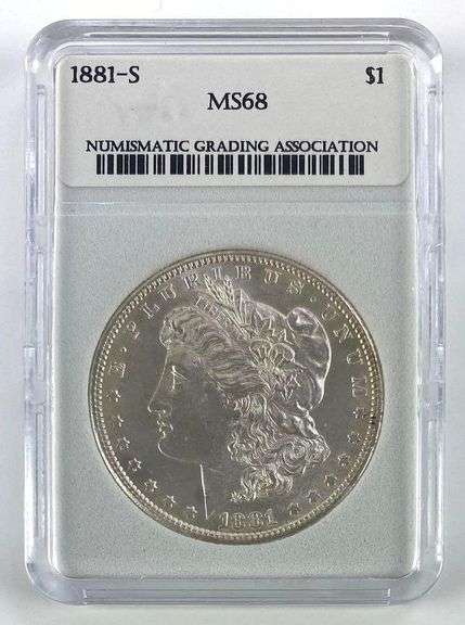 1881 S Morgan Silver Dollar (NGA) MS68 - Matthew Bullock Auctioneers