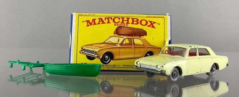 Matchbox No. 45 Ford Corsair with Boat - Matthew Bullock Auctioneers