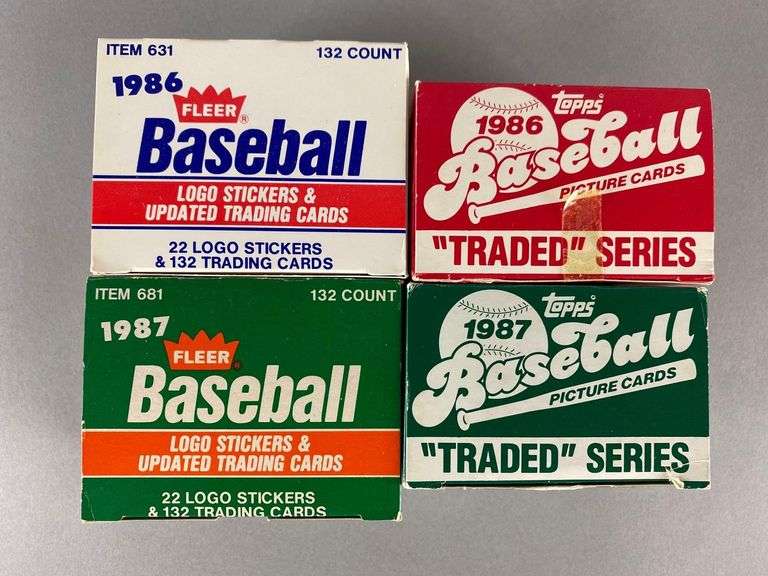 1986 - 87 Topps and Fleer Baseball Traded and Update Sets - Matthew ...