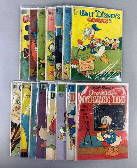 Group of 15 Dell Walt Disney Comic Books - Matthew Bullock Auctioneers