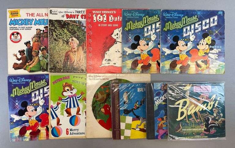 Group of 10+ Vintage Walt Disney Vinyl Records - Matthew Bullock ...