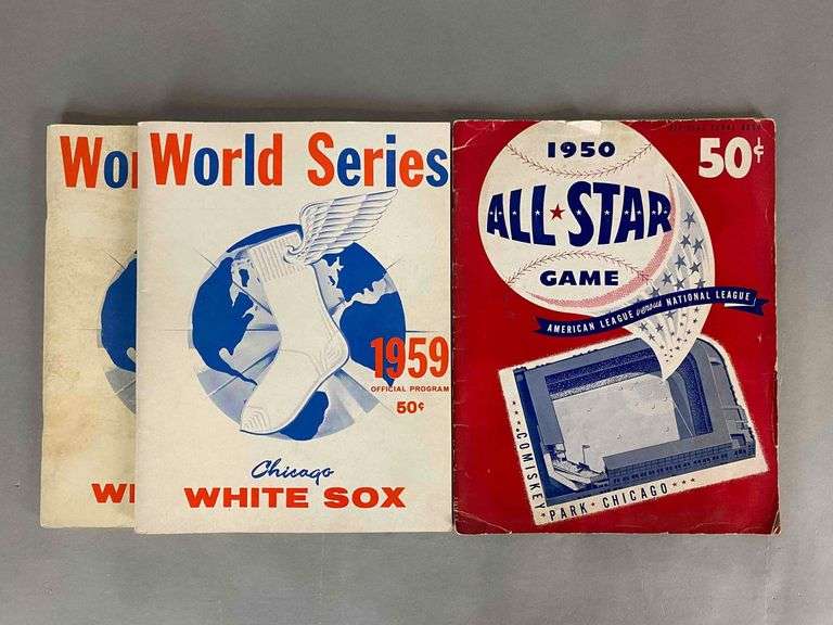 2 - 1959 Chicago White Sox World Series Program + 1950 All-Star Game ...