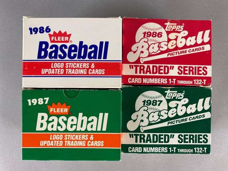 1986 - 87 Topps and Fleer Baseball Traded and Update Sets - Matthew ...