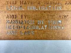 Group of 6 Vintage Cemetery Sign Stencils - Matthew Bullock Auctioneers