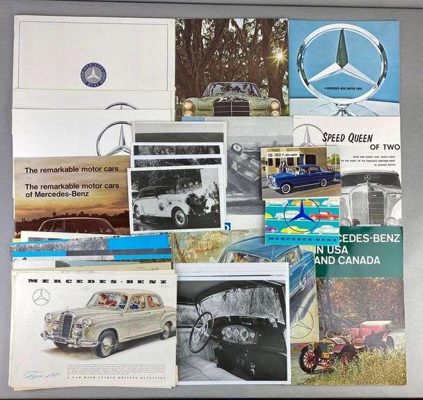 Group of 40+ 1940s-70s Mercedes Benz Automobile Ephemera - Matthew ...