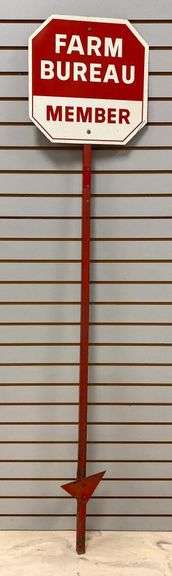 Farm Bureau Member Stop Sign - Matthew Bullock Auctioneers