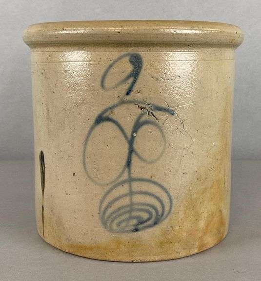 Antique 2 Gallon Red Wing Double P Bee Sting Stoneware Crock - Matthew ...