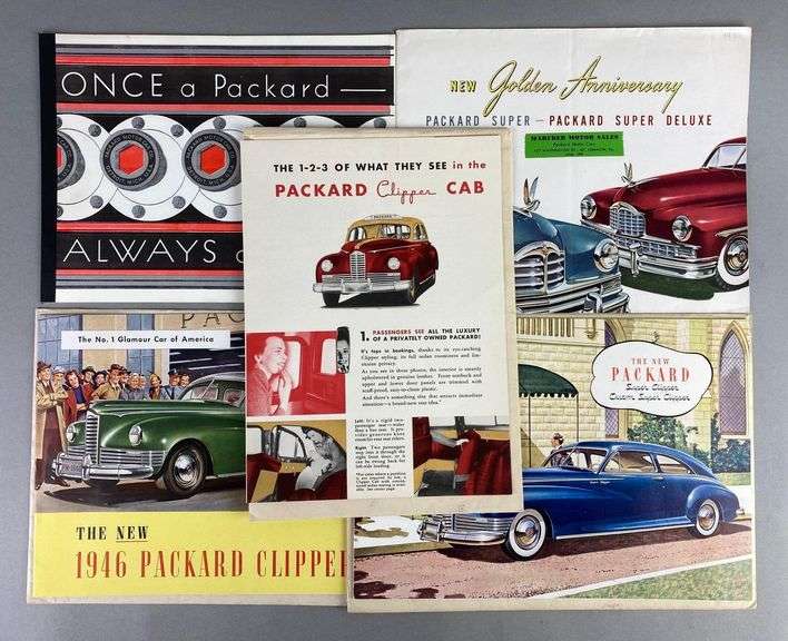 Group of 5 1930s-50s Packard Automobile Catalogs - Matthew Bullock ...