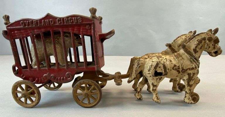 Vintage Kenton Cast Iron Circus Wagon With Polar Bear - Matthew Bullock ...