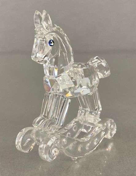 Swarovski Silver Crystal Rocking Horse with Box - Matthew Bullock ...