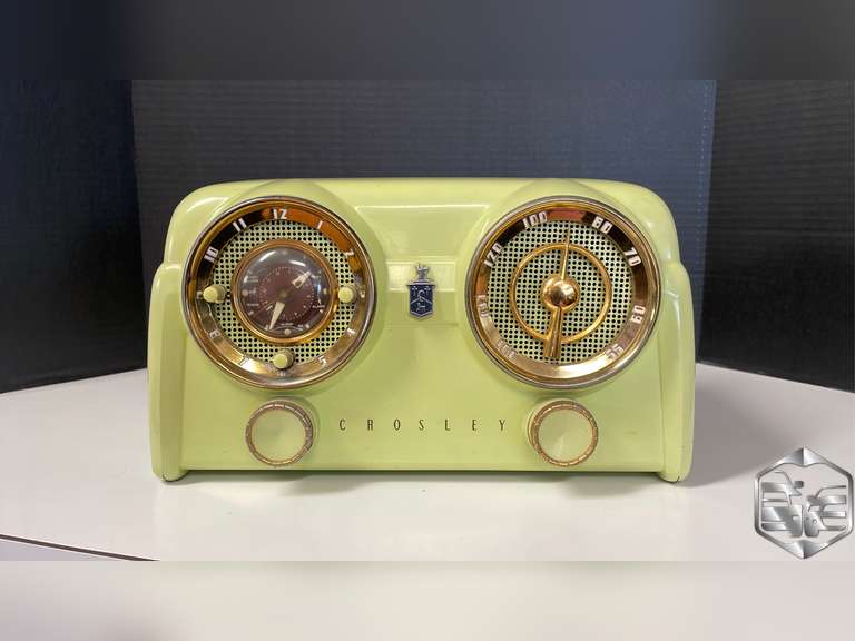 1950'S CROSLEY BAKELITE DASHBOARD RADIO LIGHT GREEN - Trucks & Auto ...
